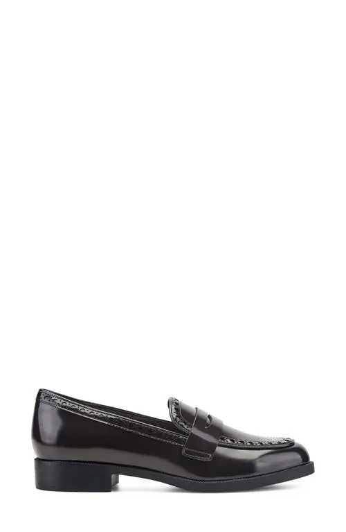 Easy Spirit Ori Faux Leather Penny Loafer - Dark Brown