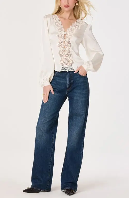 Astr The Label Benote Lace Top