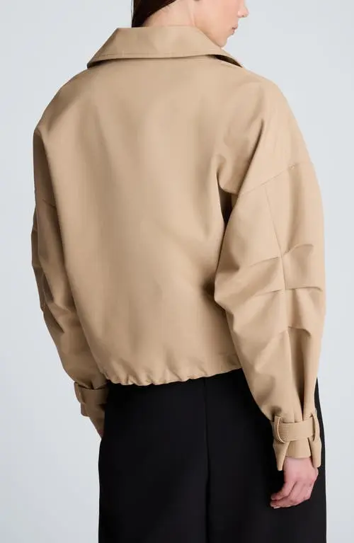 KENNETH COLE Boxy Moto Trench Jacket