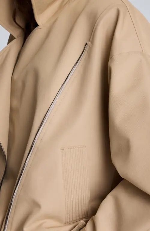 KENNETH COLE Boxy Moto Trench Jacket