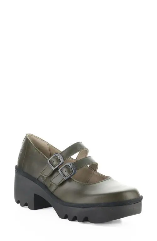 Fly London Tibu Leather Mary Jane - Diesel