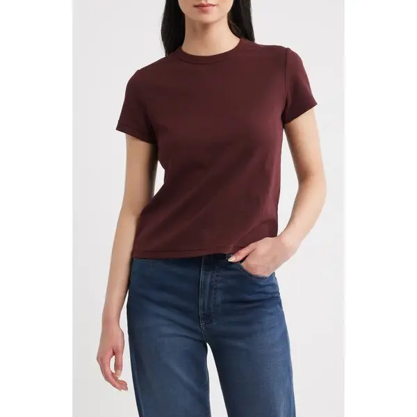 DL1961 Shrunken V-neck T-shirt
