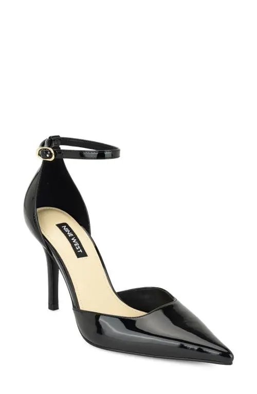 Nine West Graysin Faux Leather Pointed Toe Pump - Black
