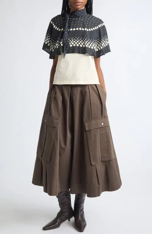 Sea Elly Polka Print Cape T-shirt