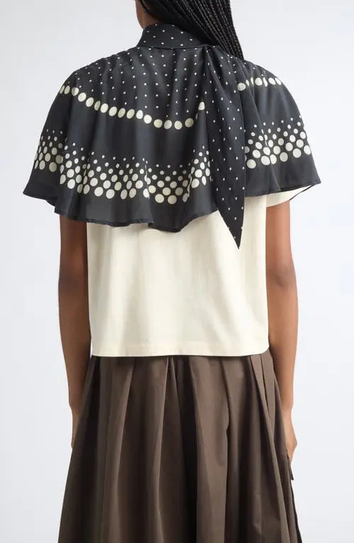 Sea Elly Polka Print Cape T-shirt