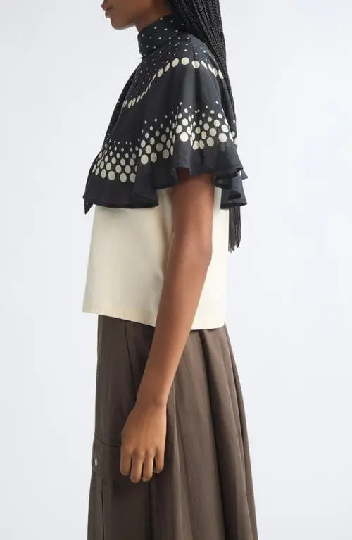 Sea Elly Polka Print Cape T-shirt