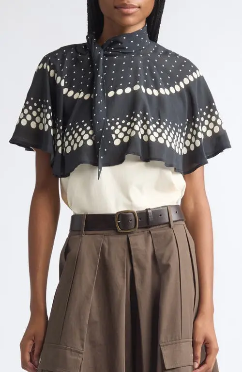Sea Elly Polka Print Cape T-shirt
