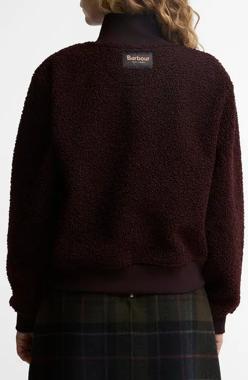 Barbour Fawne High Pile Fleece Pullover - Fig