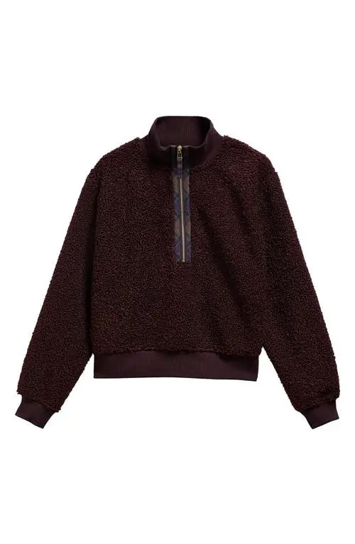 Barbour Fawne High Pile Fleece Pullover - Fig