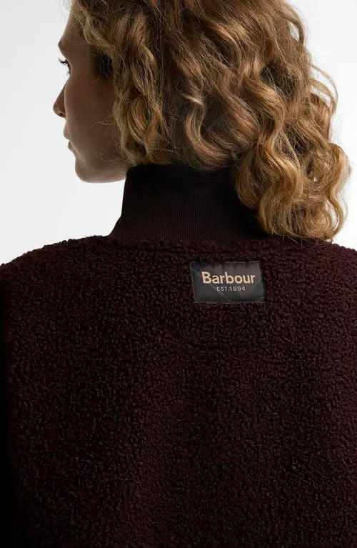 Barbour Fawne High Pile Fleece Pullover - Fig