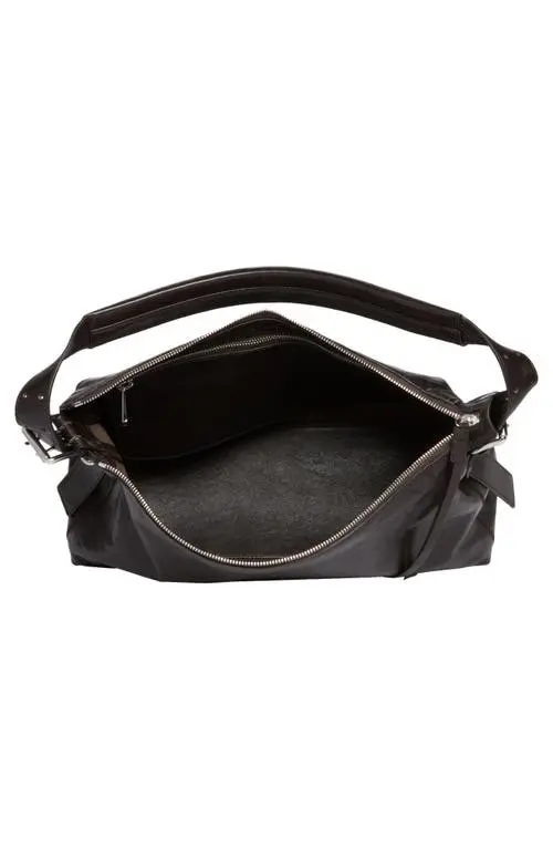 LEMAIRE Belted Baguette Bag - Dark Chocolate