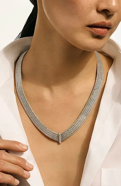 John Hardy Icon Sterling Diamond Link Necklace