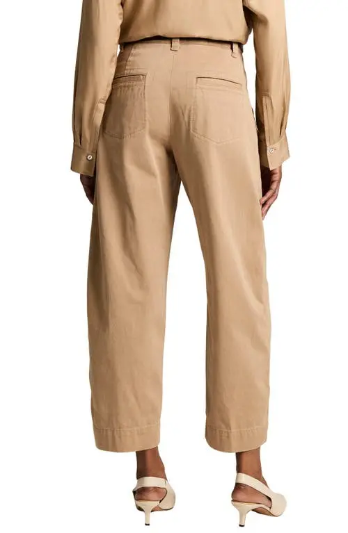 Vince Washed Cotton Mid Rise Utility Pants