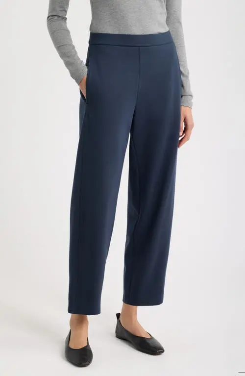Eileen Fisher Stretch Ankle Lantern Pants - Maritime