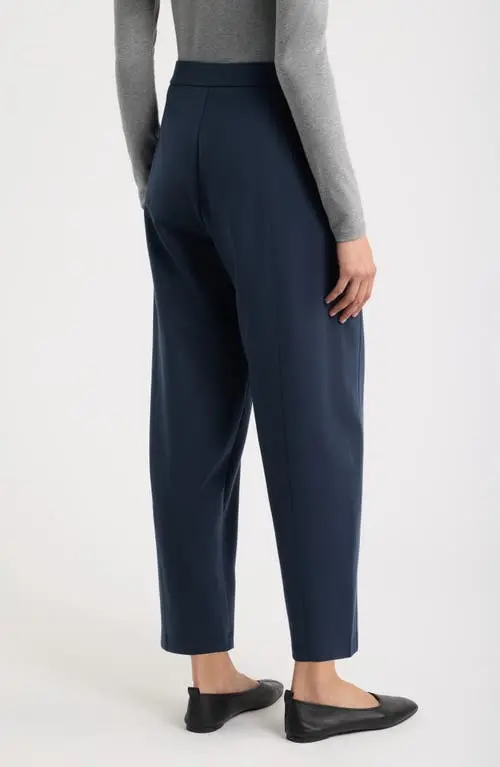 Eileen Fisher Stretch Ankle Lantern Pants - Maritime