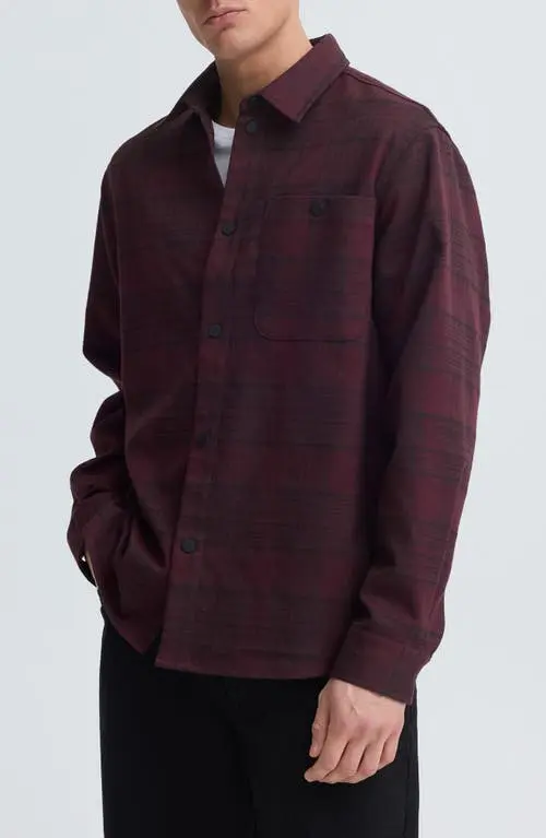 !SOLID Plaid Button-up Shirt