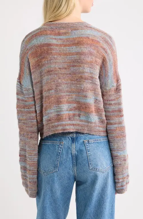 24COLOURS Melange Crop Sweater