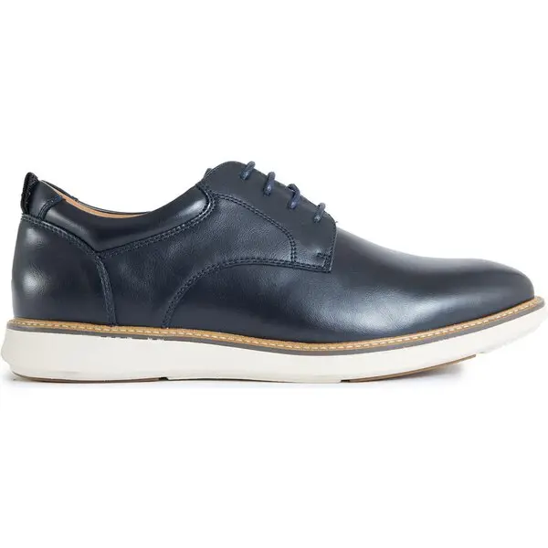 V.GAN LONDON Quinoa Plain Toe Casual Shoe - Navy