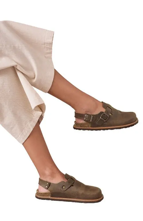 CELTIC & CO. Welt Sole Sling Back Clogs - Chocolate