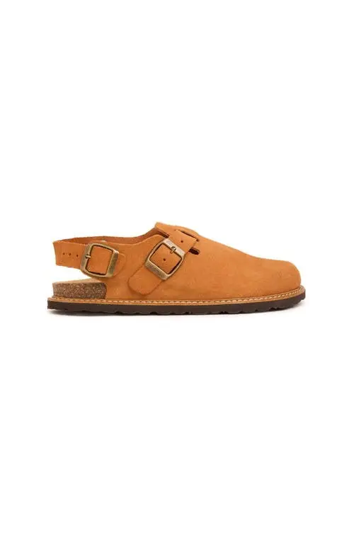 CELTIC & CO. Welt Sole Sling Back Clogs - Rust