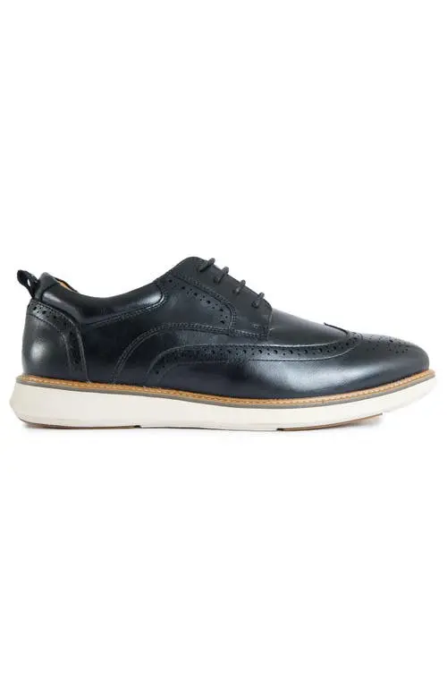 V.GAN LONDON Okra Brogue Casual Shoes - Black
