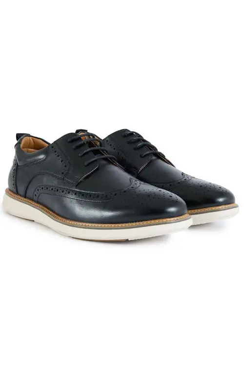 V.GAN LONDON Okra Brogue Casual Shoes - Black