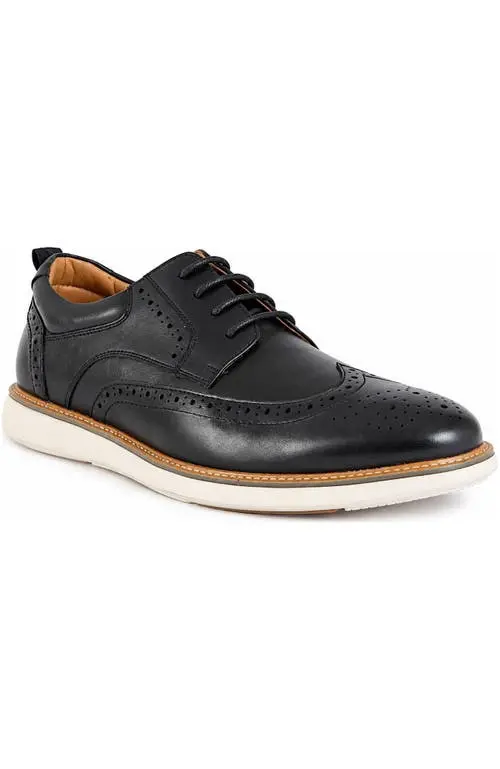 V.GAN LONDON Okra Brogue Derby Shoes - Black