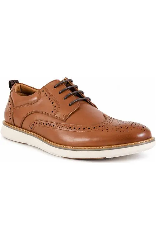 V.GAN LONDON Okra Brogue Derby Shoes - Brown