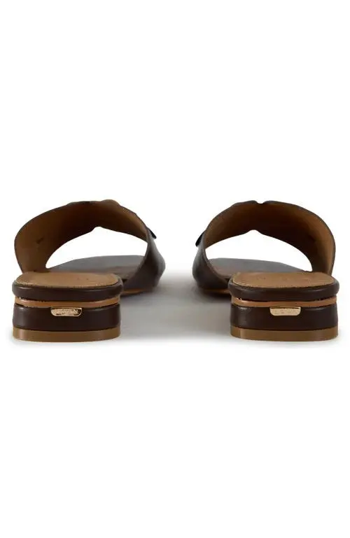 V.GAN LONDON Aji Mule Slide Sandals - Brown