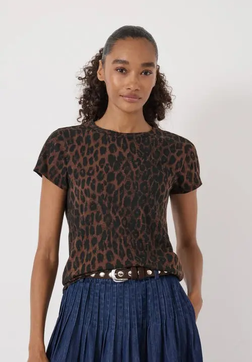 HUSH Printed Slim Fit Slub T-shirt