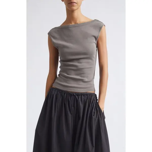 ST. AGNI Organic Cotton Ballerina Top - Clay