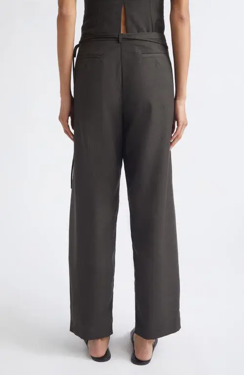 ST. AGNI Wrap Rouleau Wool Blend Pants