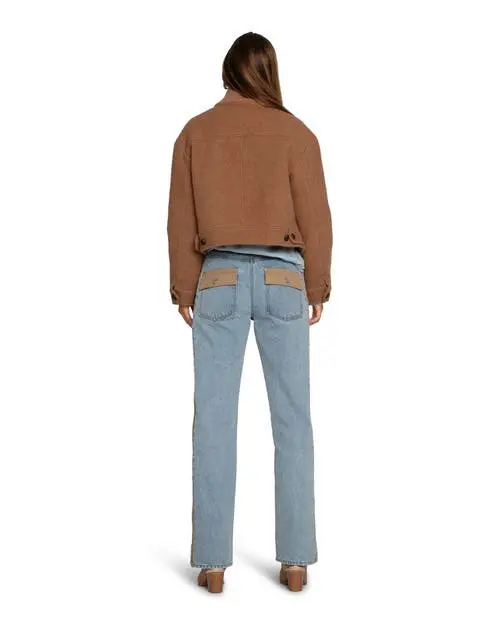 BELLE & BLOOM Rebel Mid Rise Side Stripe Denim Jeans