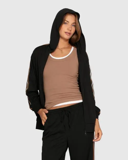 BELLE & BLOOM Ready To Go Striped Sleeve Jacket