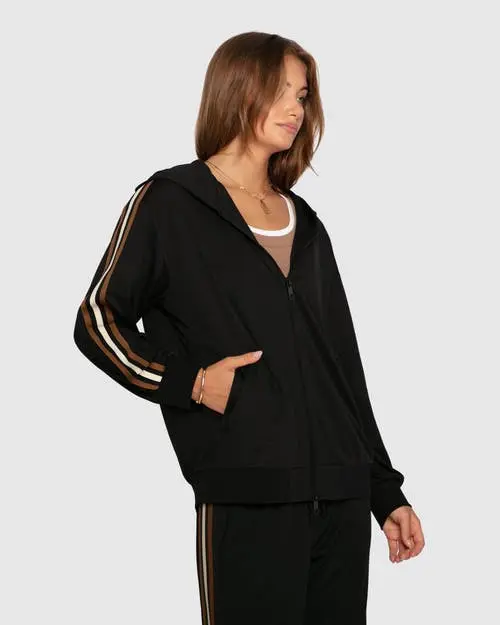 BELLE & BLOOM Ready To Go Striped Sleeve Jacket