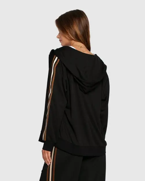BELLE & BLOOM Ready To Go Striped Sleeve Jacket
