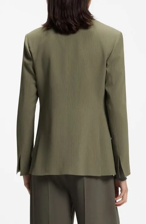 BOSS Jaleto Pinstripe Double Breasted Blazer
