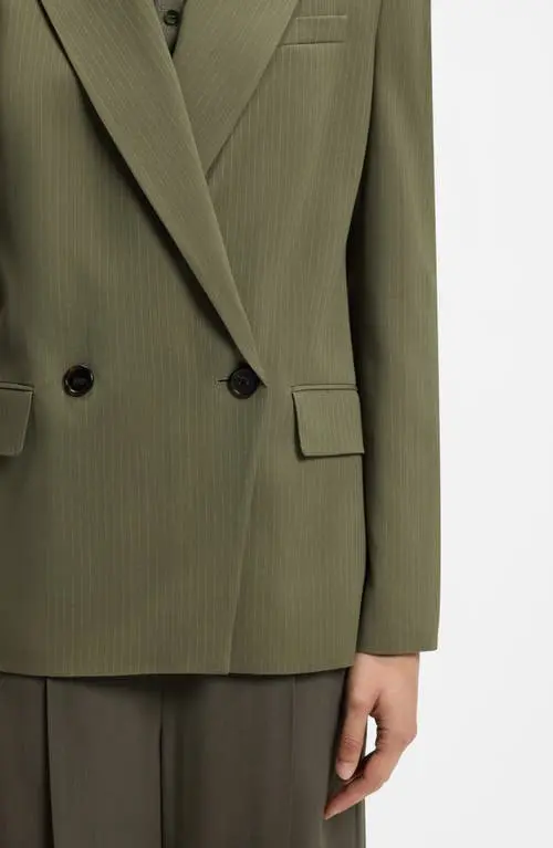 BOSS Jaleto Pinstripe Double Breasted Blazer