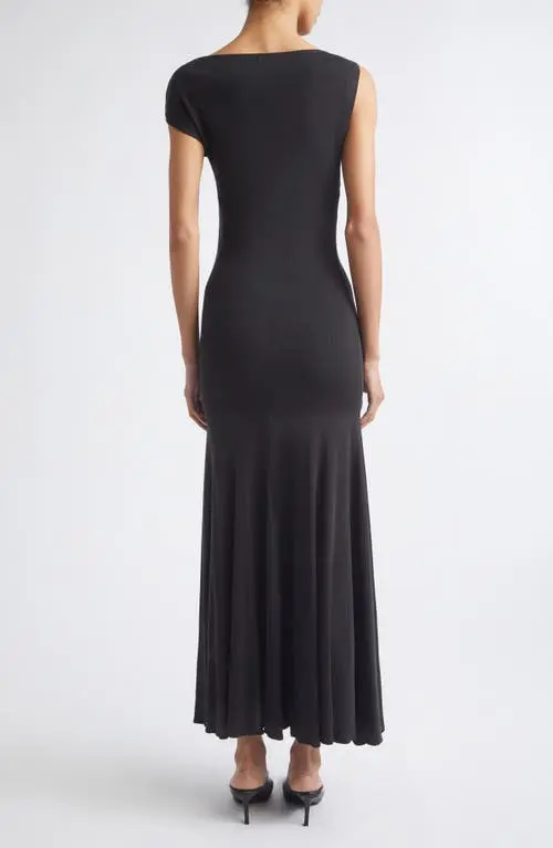 ST. AGNI Jersey Circle Hem Maxi Dress