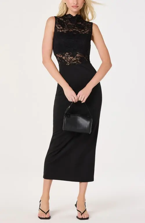 Astr The Label Cathia Lace Bodice Midi Dress