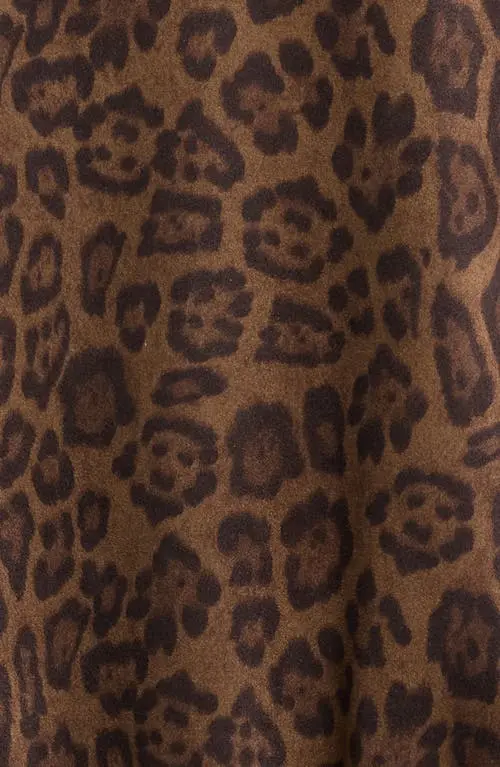 Dra Paulina Leopard Print Bomber Jacket