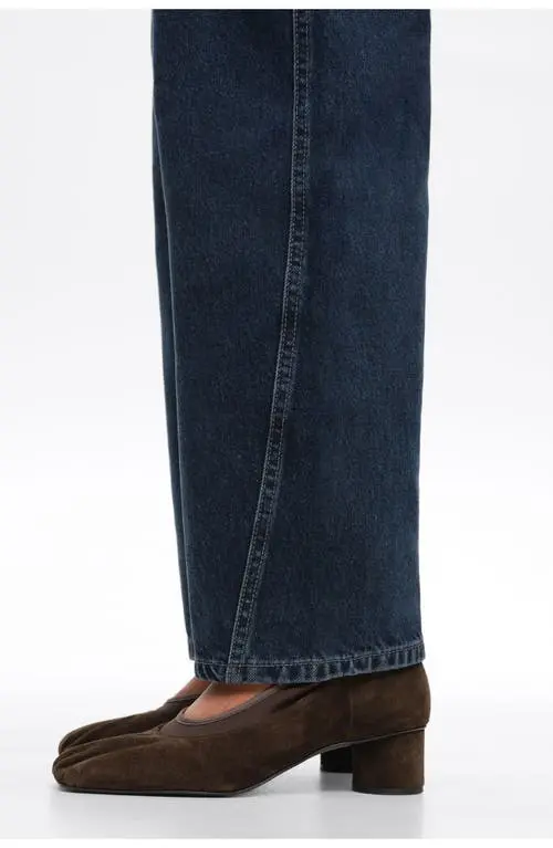 Bimba Y Lola Suede Tricot Court Shoe