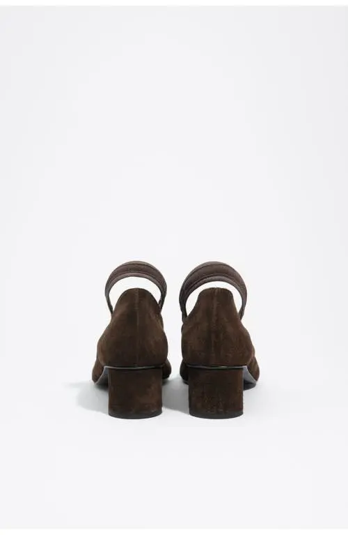 Bimba Y Lola Suede Tricot Court Shoe
