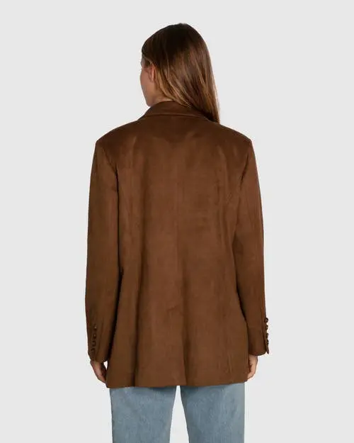 BELLE & BLOOM Charmer Faux Suede Blazer
