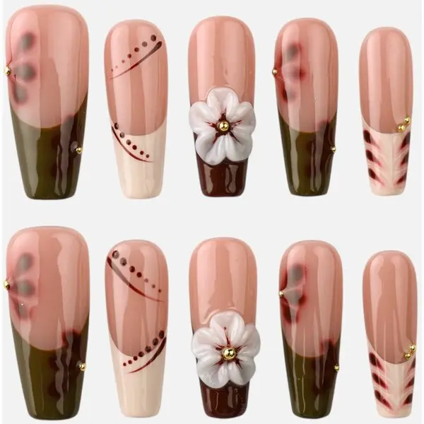 THE ONLY NAILS Maple Bloomnail Set - Red