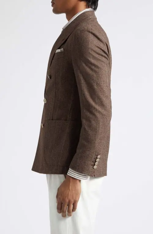 Eleventy Double Breasted Wool Blend Sport Coat