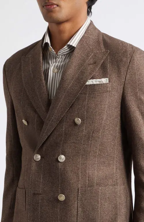 Eleventy Double Breasted Wool Blend Sport Coat