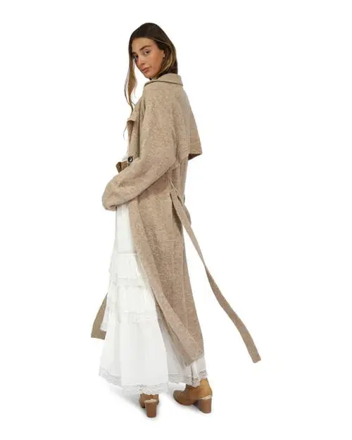 BELLE & BLOOM Live In Dream Maxi Trench Cardigan