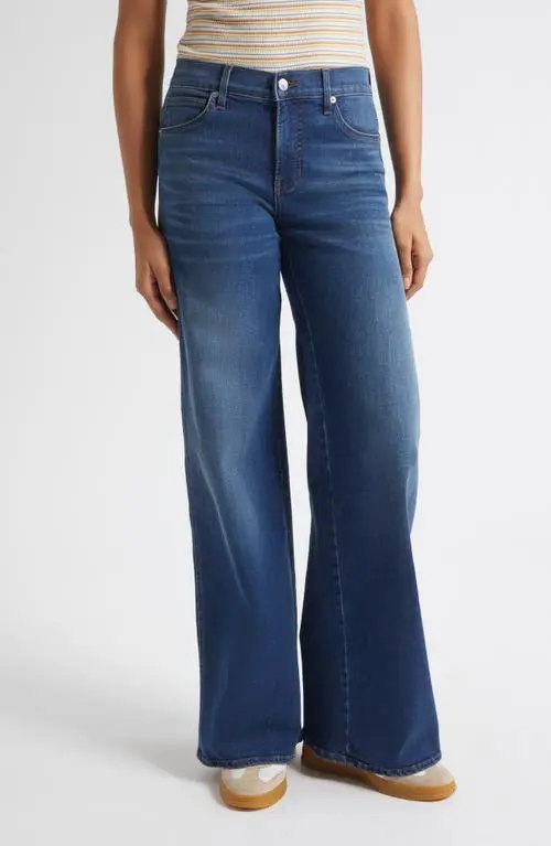 Veronica Beard Taylor Mid Rise Wide Leg Jeans - North Star