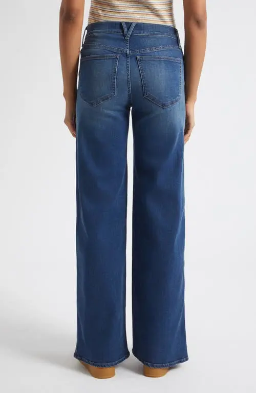 Veronica Beard Taylor Mid Rise Wide Leg Jeans